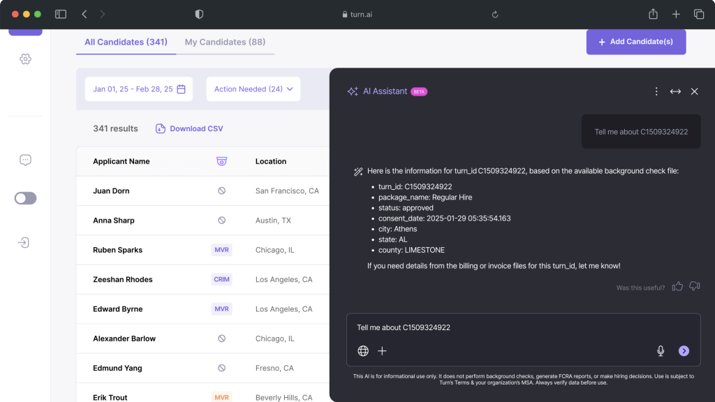 AI-Powered Background Screening for High-Volume Hiring | Turn